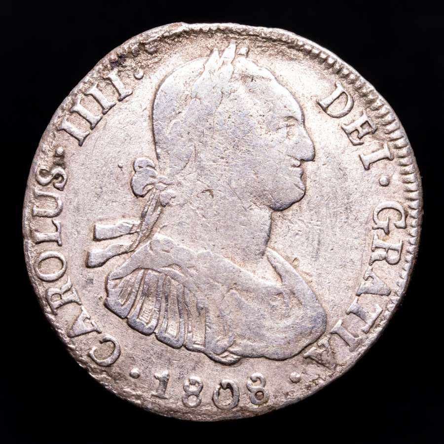 España. Carlos IV. 4 Reales 1808. Ceca de Potosi P·J | Lucernae Numismática