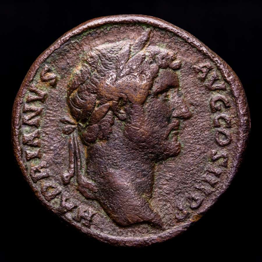 Imperio Romano. Adriano. Sestercio, Roma 137-138 - Templo / S•P•Q•R ...