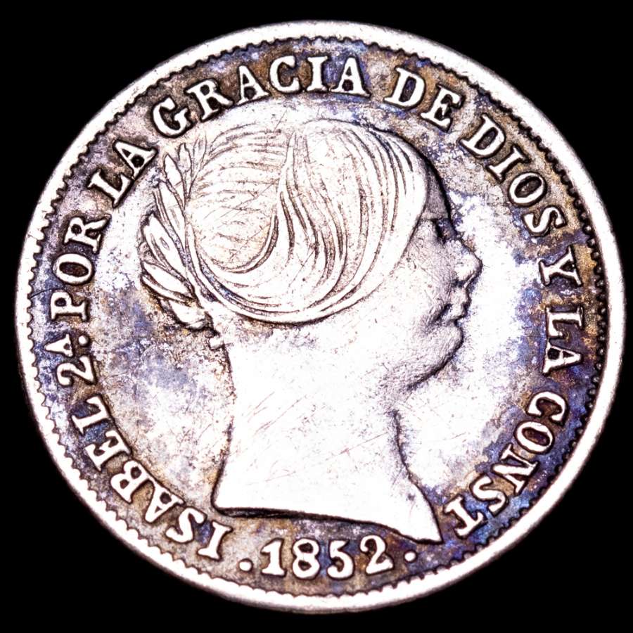 España Isabel II Real de plata. 1852. Sevilla | Lucernae Numismática