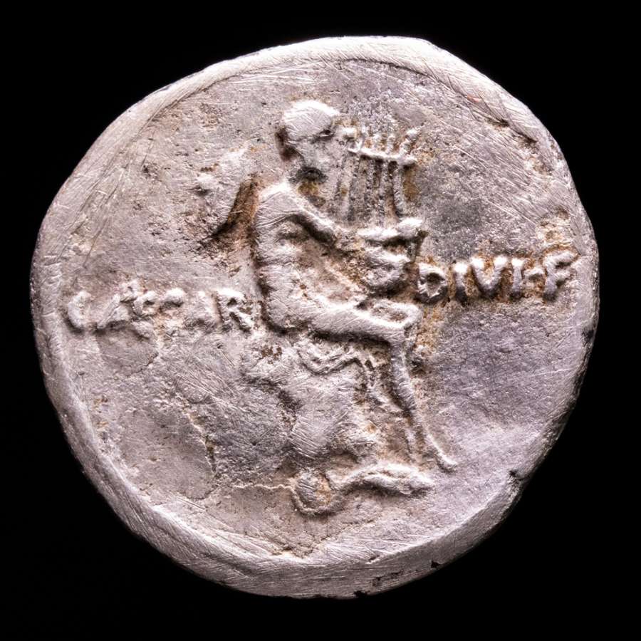 Augusto. Denario. Roma 29 aC. - CAESAR DIVI F, Mercurio | Lucernae ...