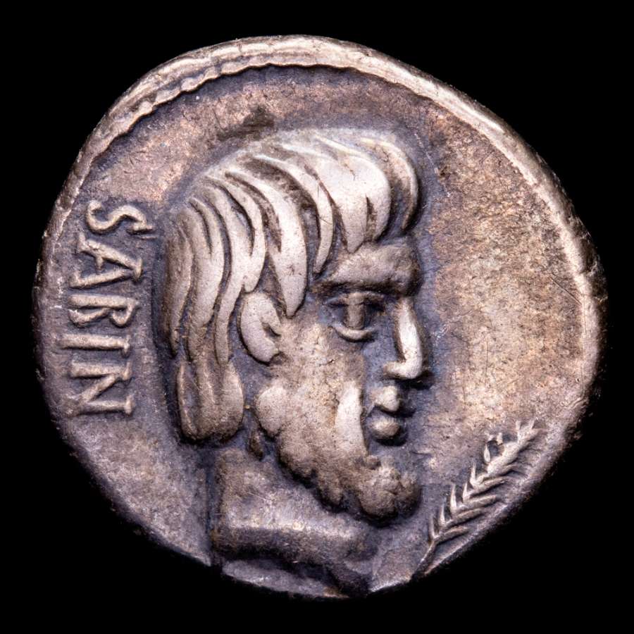 Roma República - L Titurius Sabinus, Denario, plata 89 aC. Tarpeia ...
