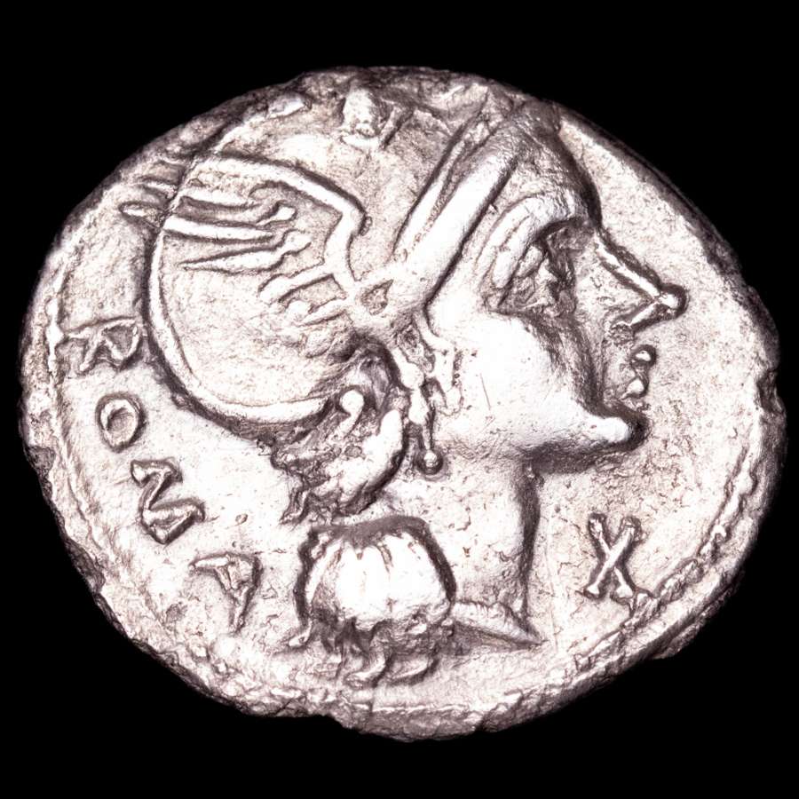 Republica Romana, L. Flaminius Cilo. Denario de plata. Roma, 109 BC ...