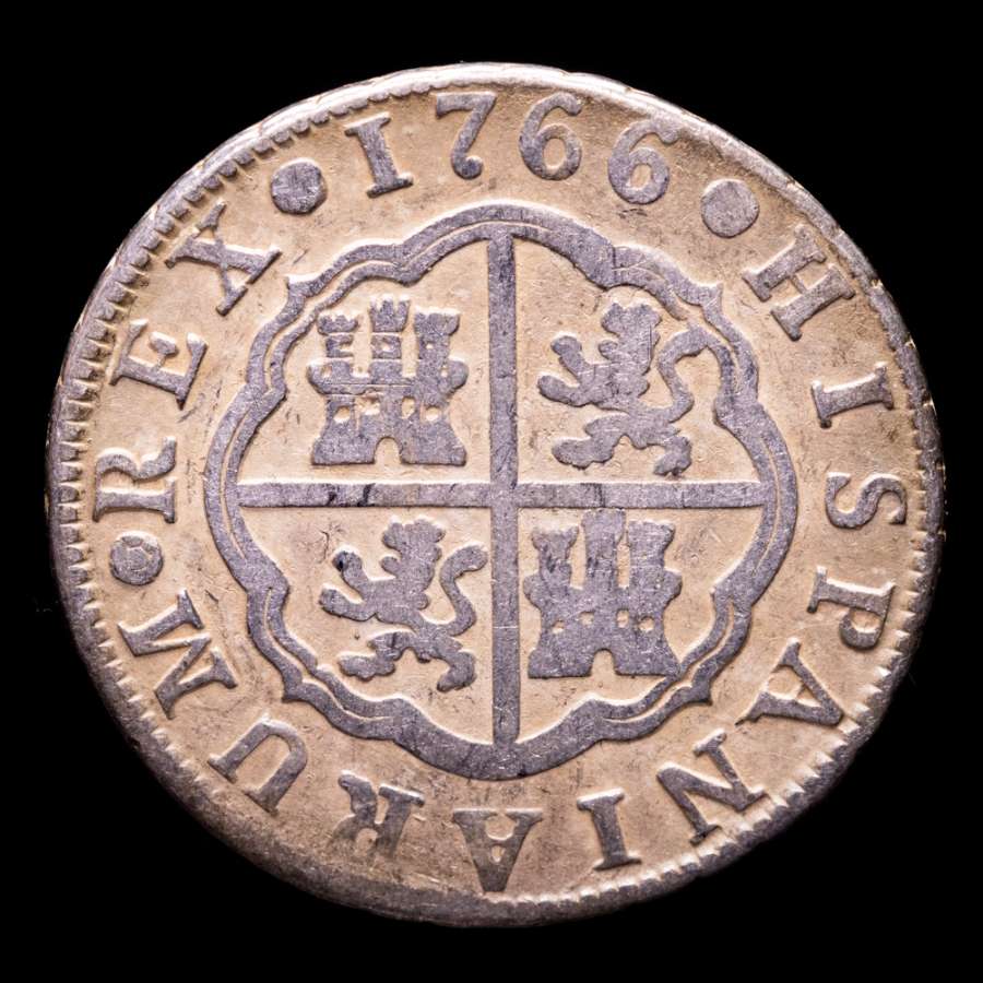 Carlos III (1759-1788), 2 Reales. Madrid, 1766. Assayer P.J. | Lucernae ...