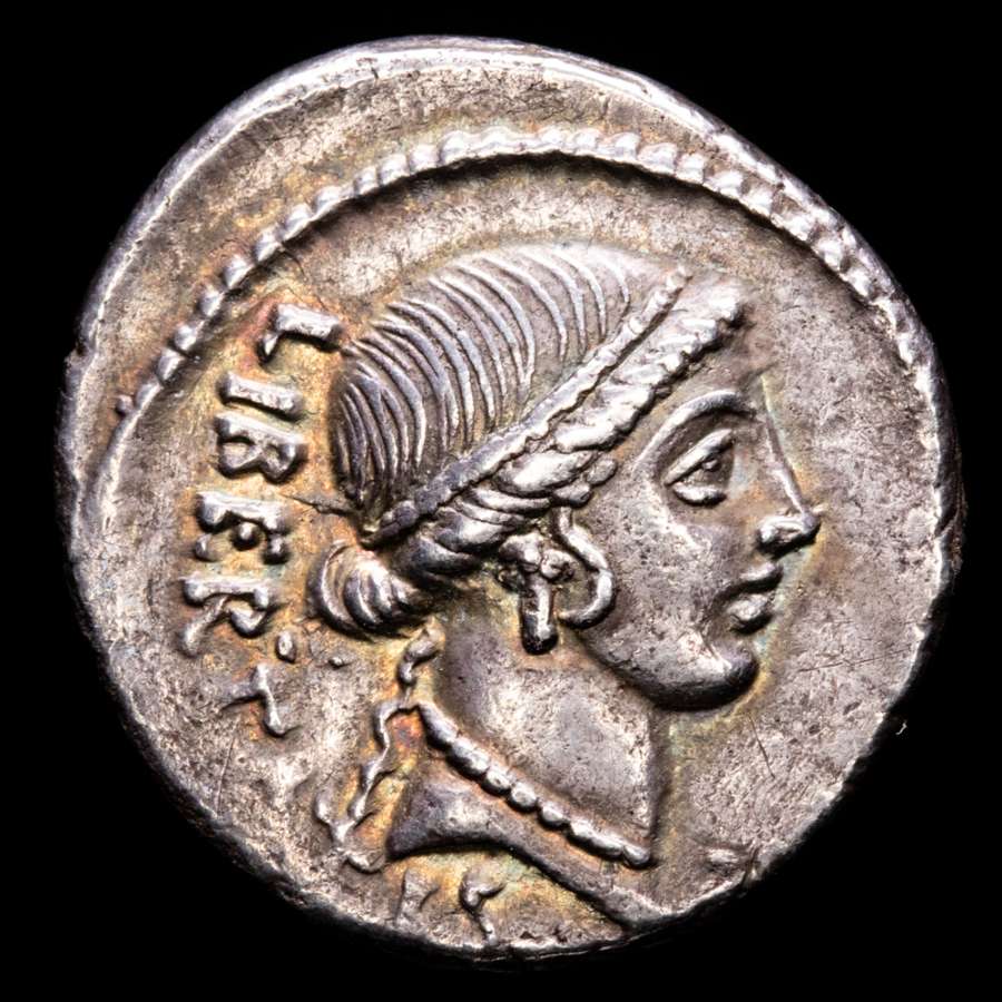 Republica Romana. Lollius Palikanus 45 BC. Roma. Denario Subsellium ...