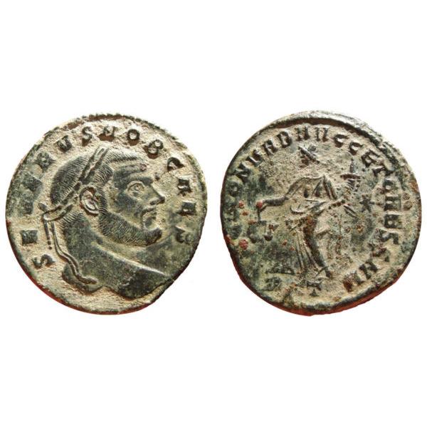 Severo II cesar - Follis. Roma RT. SAC MON VRB AVGG ET CAESS NN ...