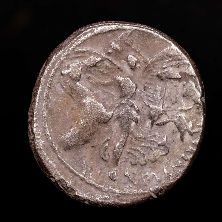 Plautius Plancus Denario, Roma, Medusa - PLANCVS Aurora y caballos ...