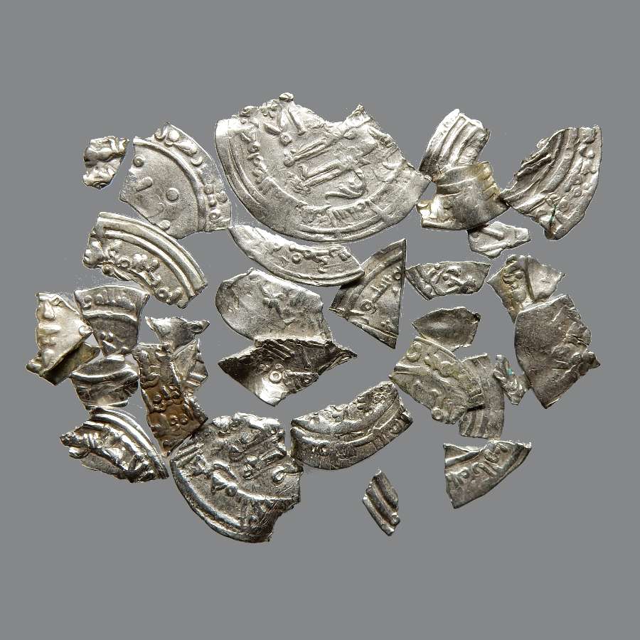 Conjunto de fragmentos de Dirham, periodo Omeya, (10 g). B62-L ...