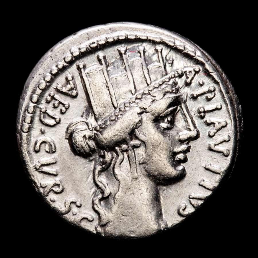 A. Plautius, Denario. 55 a.C. BACCHIVS IVDAEVS Camello. EBC ...