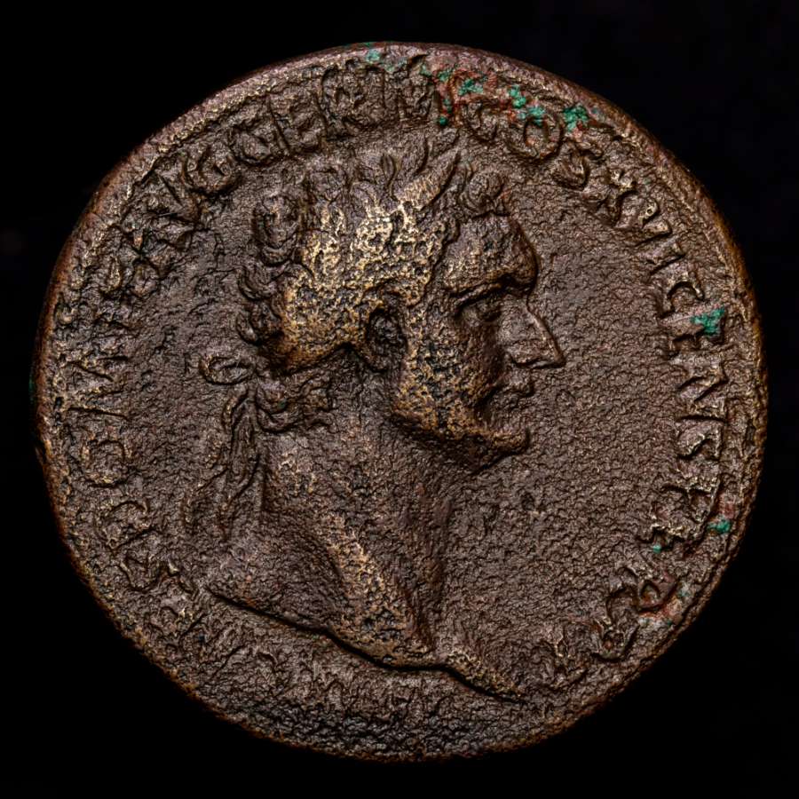Imperio Romano - Sestercio de bronce, Domiciano, IOVI VICTORI, Roma ...