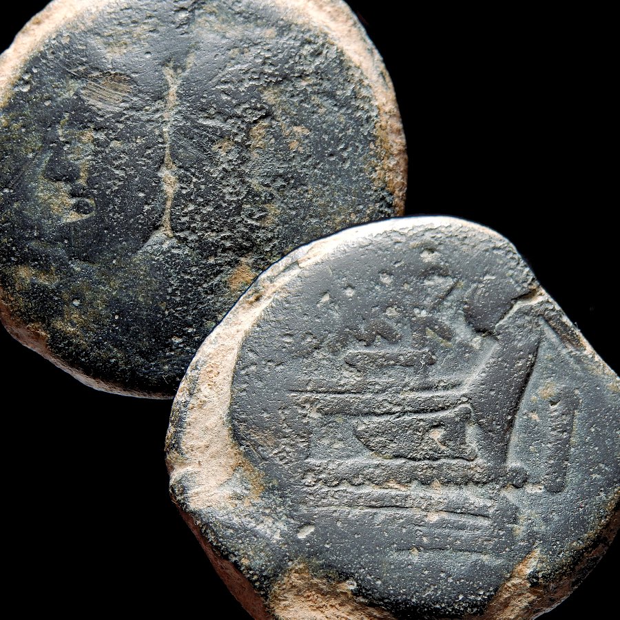 Atilius Saranus, æ, 154 a.C., Crawford 199/2. 15-M | Lucernae Numismática